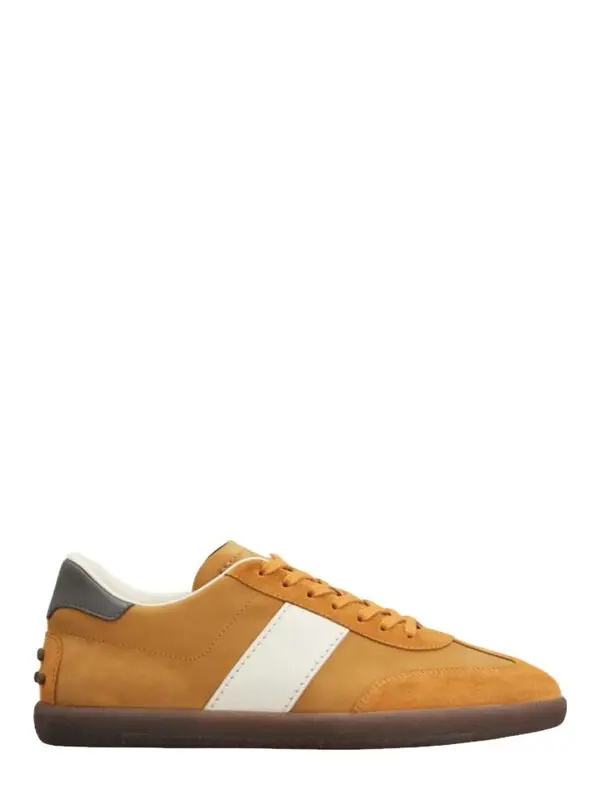 TOD'S Round Toe Lace-up Sneakers - Brown