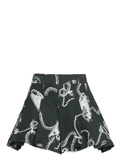 Burberry Pleated Design Shorts - Black