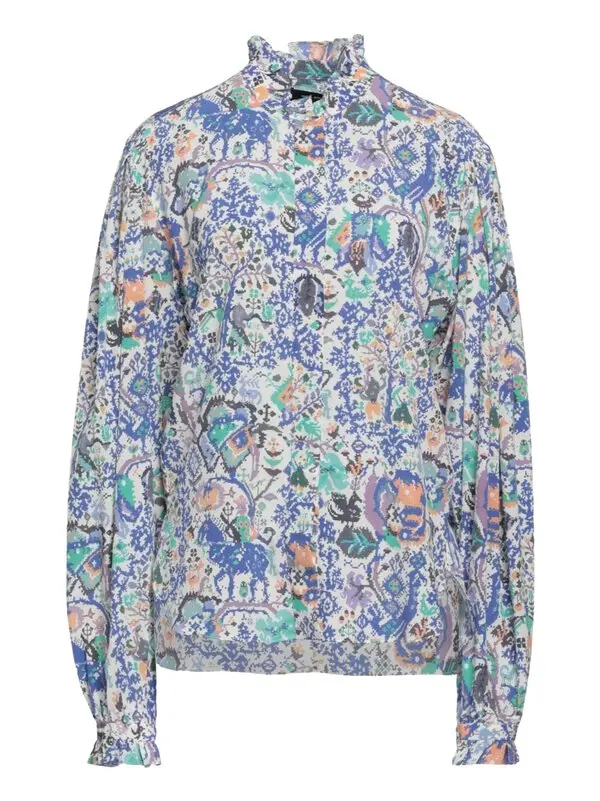Isabel Marant Étoile Printed Long-sleeved Cover-up - Gray