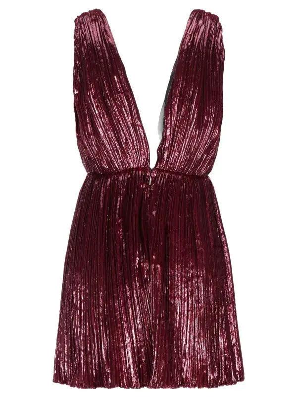 Saint Laurent Brushed-felt Dress - Brown