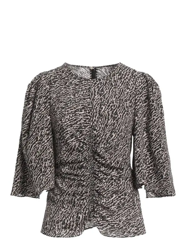 Isabel Marant Étoile Pleated Design Top - Black