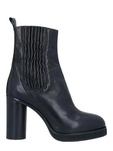Isabel Marant Étoile Leather Chelsea Boots With Geometric Heel - Black