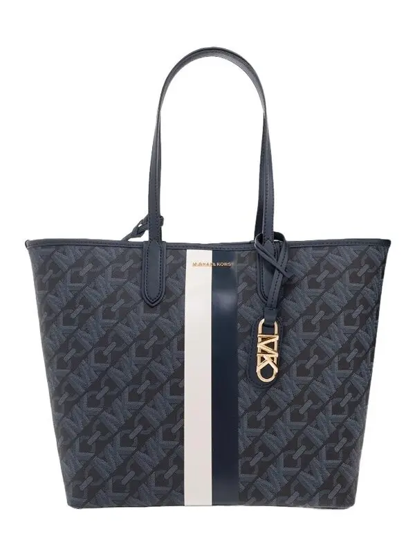 Michael Kors Eliza Logo Plaque Tote Bag - Black