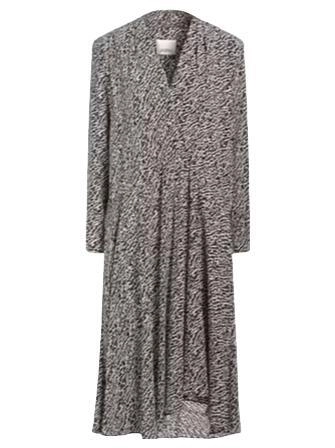 Isabel Marant Étoile Two-tone Pleated Dress - Gray