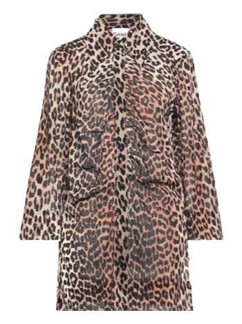 GANNI Patterned Shirts Blouses - Brown