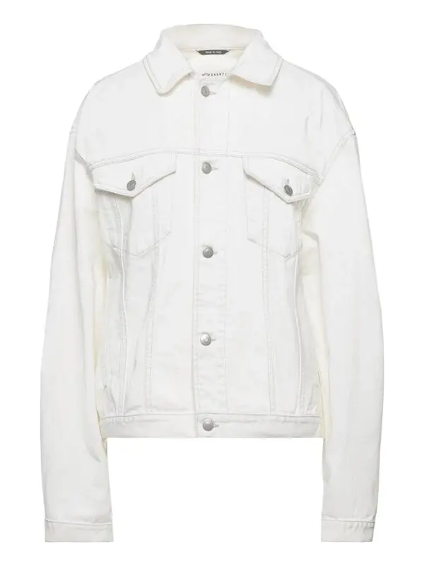 MAISON MARGIELA Denim Trucker Jacket - White