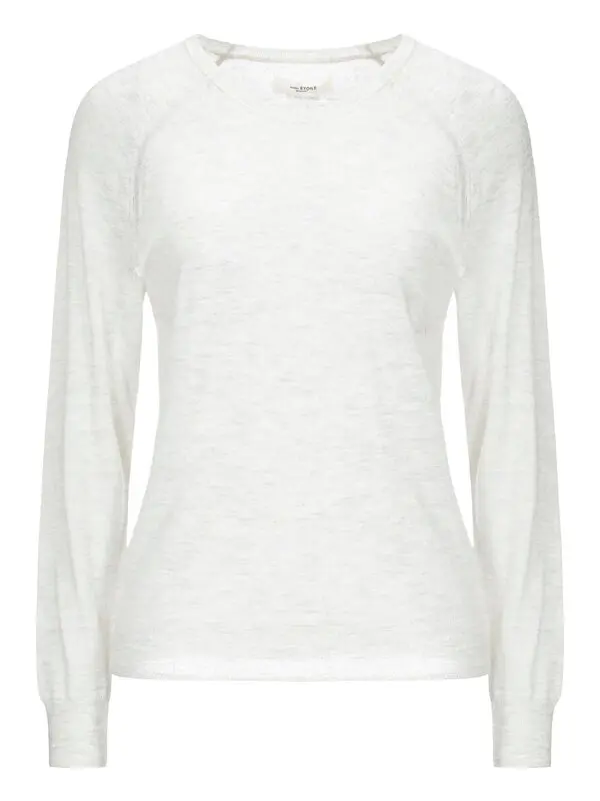 Isabel Marant Étoile Lightweight Knit Long Sleeve Crewneck - White