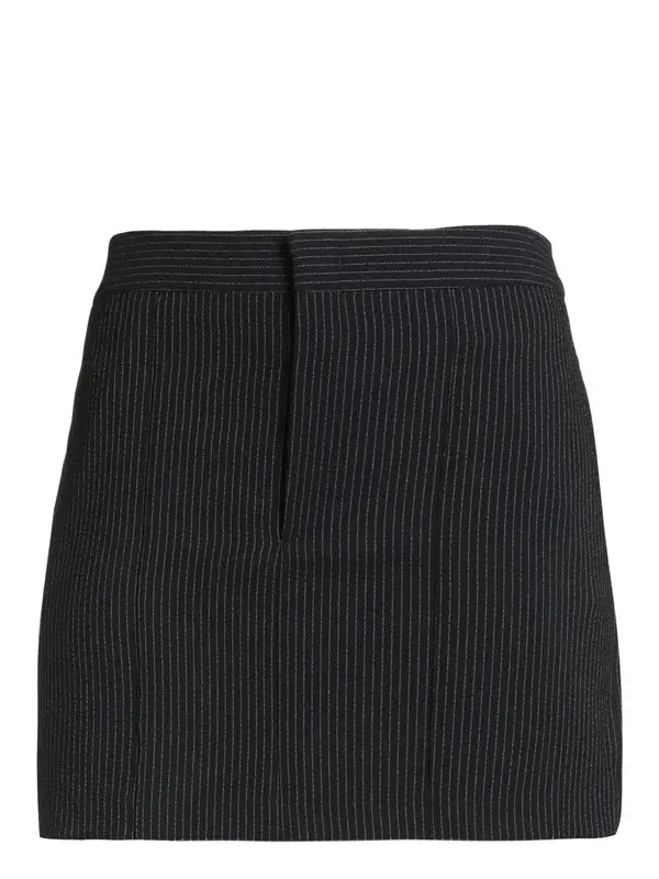 Isabel Marant Étoile Pinstriped Mini Skirt - Black