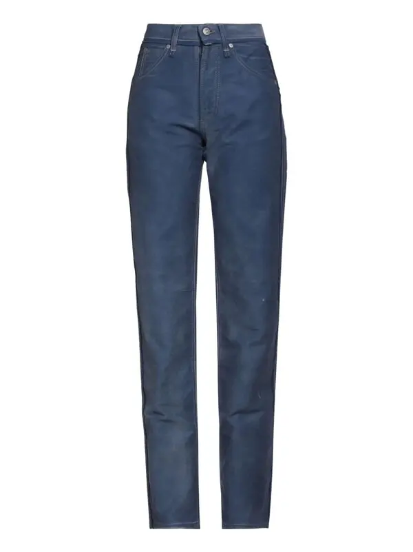 MAISON MARGIELA Solid Color Webbing Pants - Blue