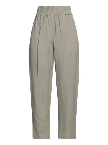 Brunello Cucinelli High-waisted Tapered Leg Chinos - Gray