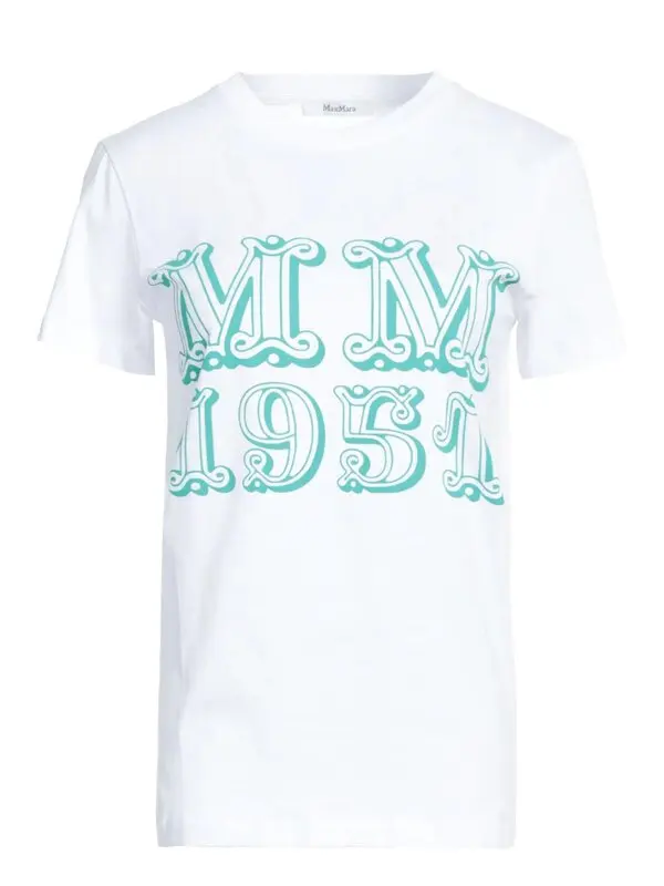 Max Mara Logo Print Crewneck T-shirt - White