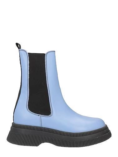 GANNI Leather Ankle Boots - Black