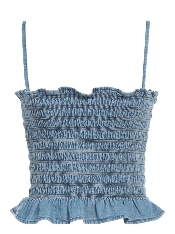 Isabel Marant Étoile Pleated Design Camisole - Blue