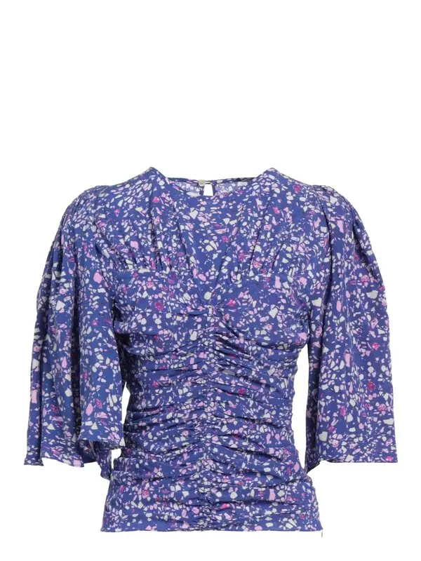 Isabel Marant Étoile Draped Top With Zipper Closure - Blue