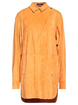 Isabel Marant Étoile Suede-effect Cinched Skirt - Orange