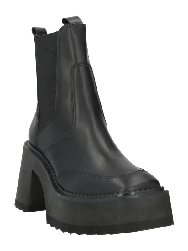 Farm Rio Chunky Platform Boots With Beaded Appliqu - Black