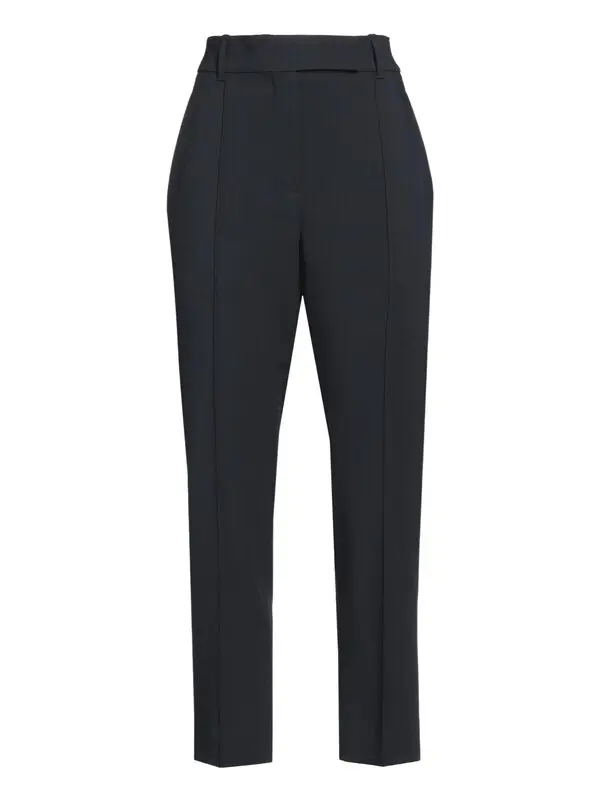 Brunello Cucinelli High Waist Straight Leg Trousers - Black