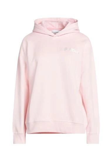 GANNI Hooded Long Sleeve Sweatshirt - Pink