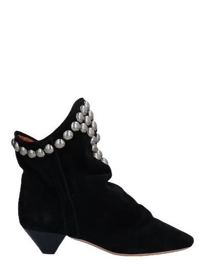 Isabel Marant Étoile Studded Ankle Boots - Black