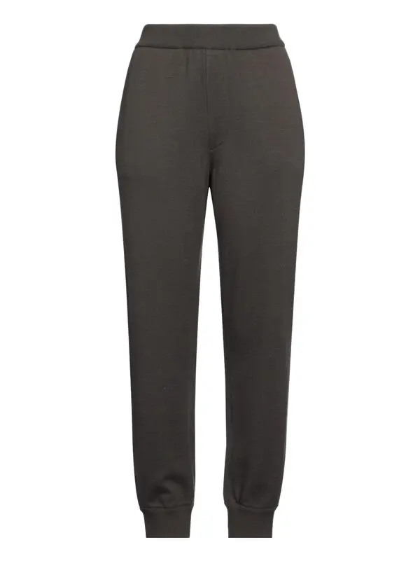 Burberry Embroidered Logo Wool Knit Track Pants - Black