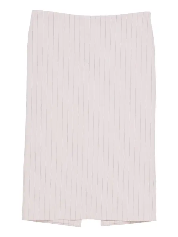 Acne Studios Pinstriped Midi Skirt - White