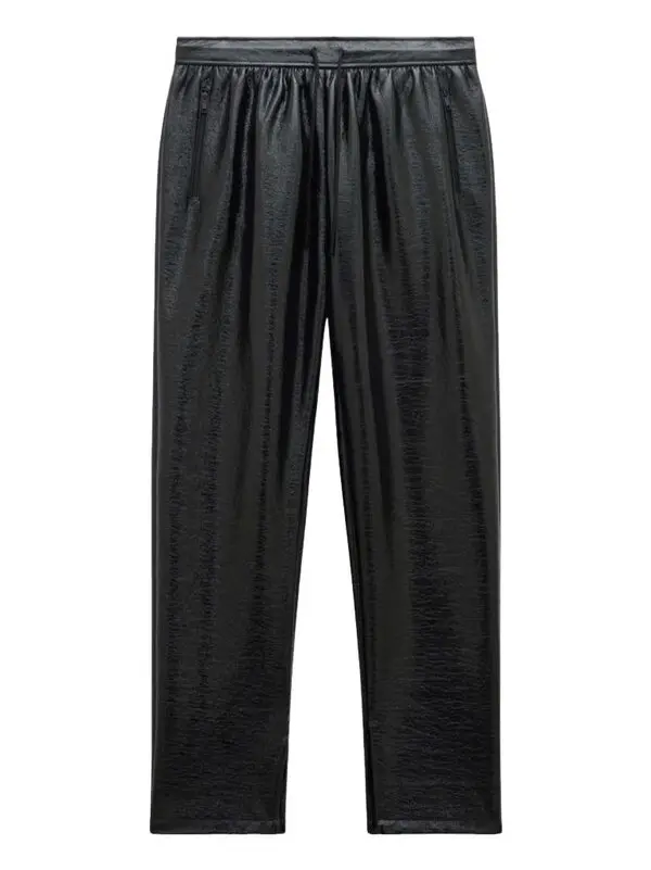 COURREGES Elastic Waist Casual Pants - Black