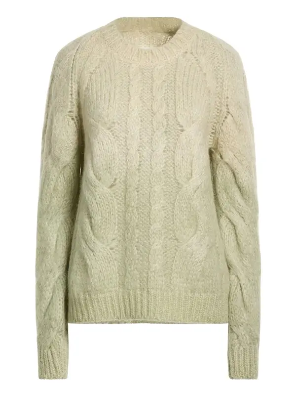 MAISON MARGIELA Long Sleeve Cable Knit Jumper - Nude