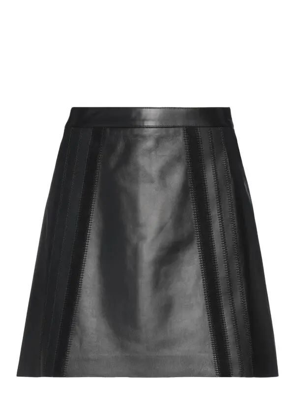 Chloé Suede Flared Skirt - Black