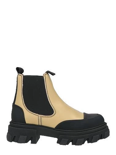 GANNI Platform Leather Boots - Black