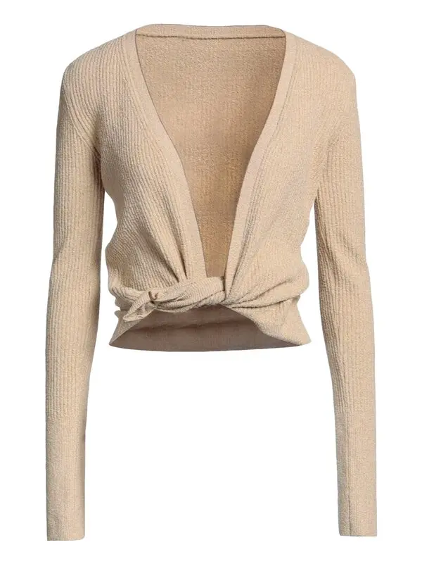 Jacquemus Long Sleeve Cardigan - Sand-colored
