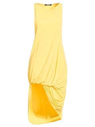 Jacquemus Sleeveless Gathered Jersey Dress - Yellow