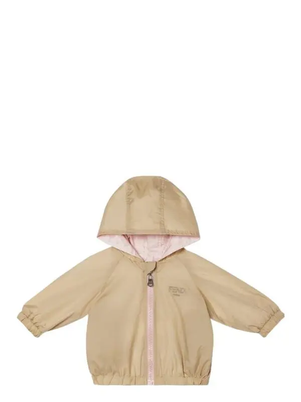 Fendi Reversible Nylon Windbreaker Jacket - Pink