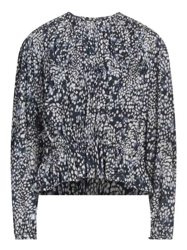 Isabel Marant Étoile Peplum Top With Gathered Waist - Black