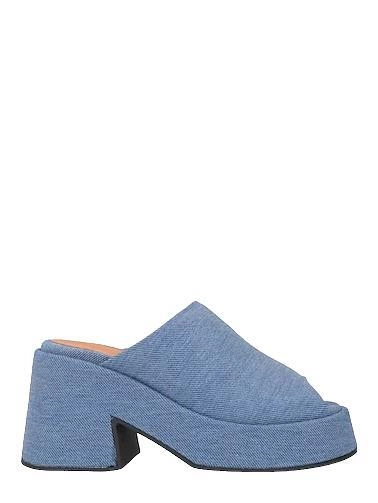 GANNI Denim Mules - Blue