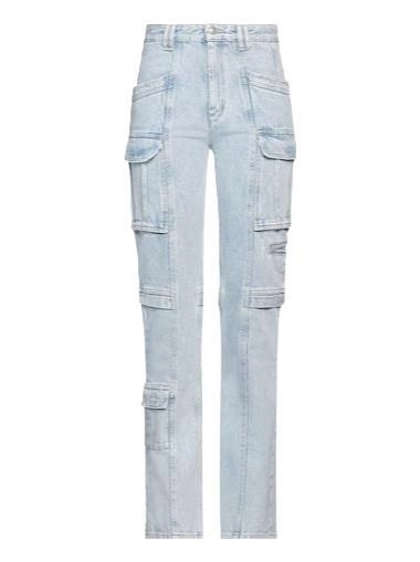 Isabel Marant Étoile Cargo Denim Trousers - White