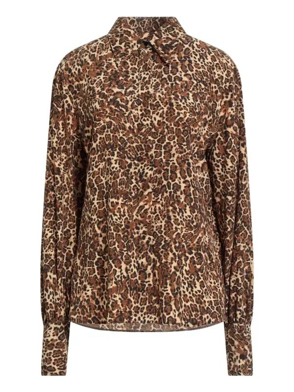 Isabel Marant Étoile Leopard Print Long Sleeve Shirt - Multicolor