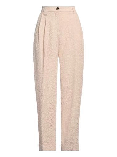 GANNI Jacquard Wide-leg Trousers - Nude