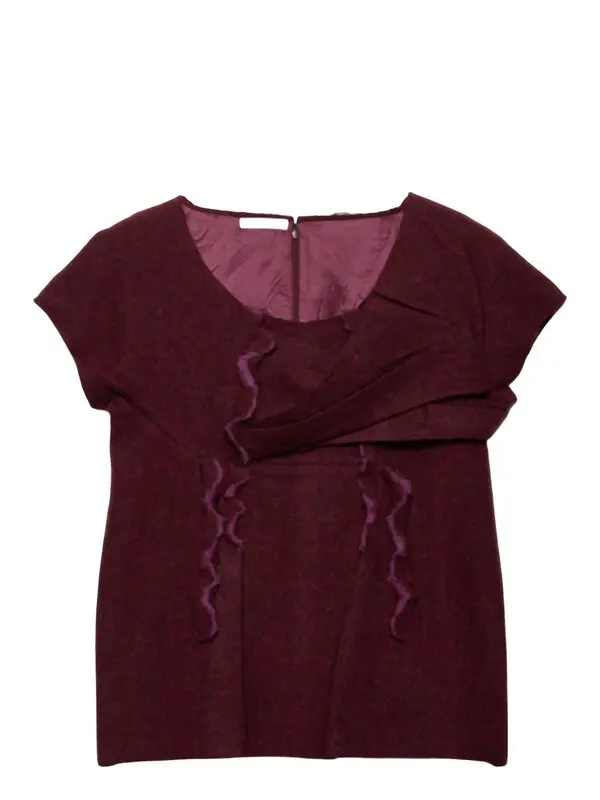 Prada Shetland Wool Top - Garnet