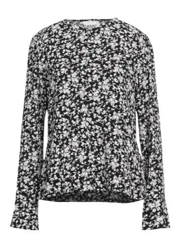 GANNI Floral-print Long Sleeve Top - Gray