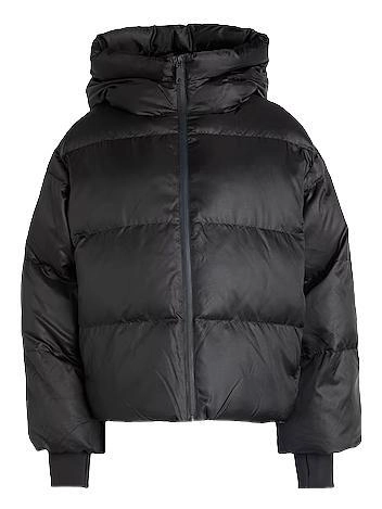 MAXCO. Max&co. Quilted Down Jacket With Hood - Black