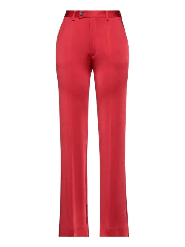 Marni Solid Color Straight Leg Trousers - Red