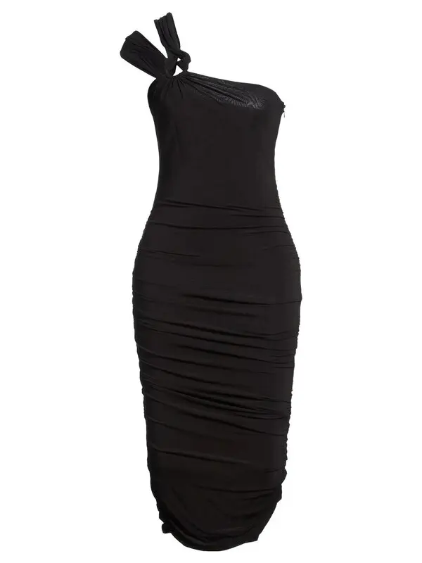 Isabel Marant Étoile One-shoulder Midi Dress - Black