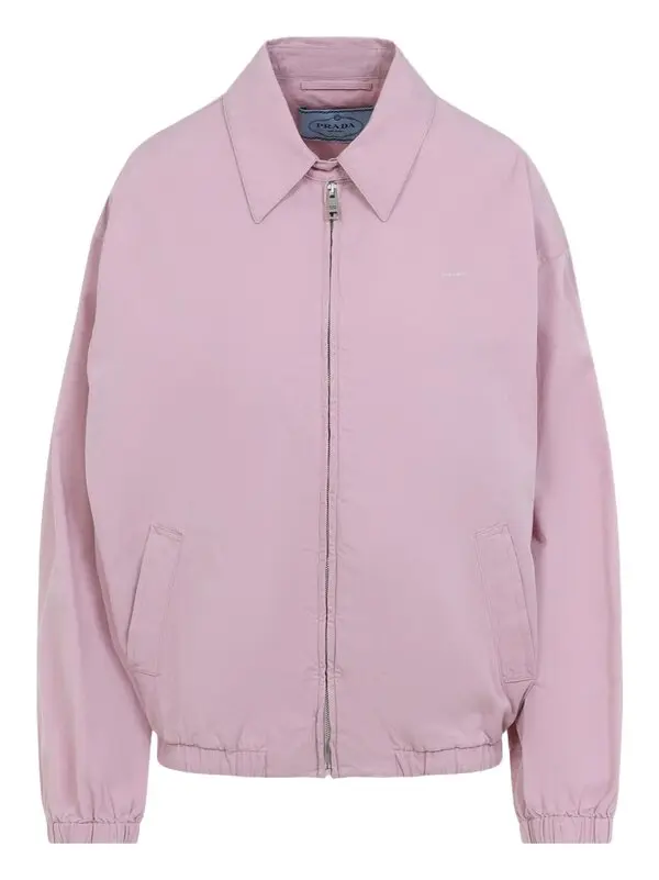 Prada Gabardine Blouson Jacket - Pink