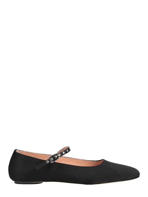 MAXCO. Max&co. Satin Mary Jane Ballet Flats - Black