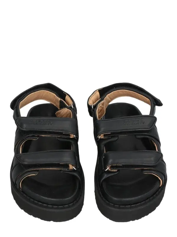 Isabel Marant Étoile Leather Velcro Fastening Sandals - Black