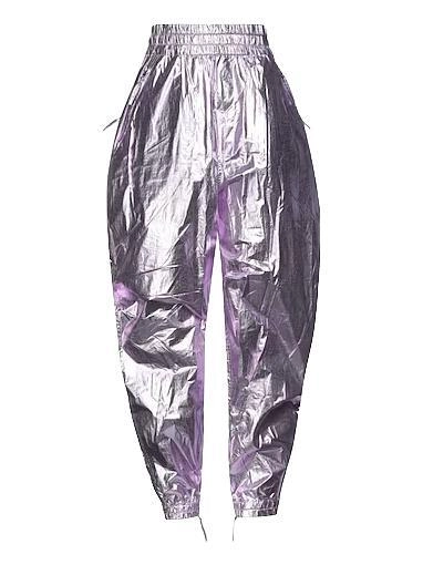 Isabel Marant Étoile Metallic High-waisted Tapered Leg Pants - Gray
