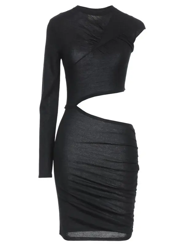Isabel Marant Étoile Fitted Knit Dress With Cutout Detail - Black