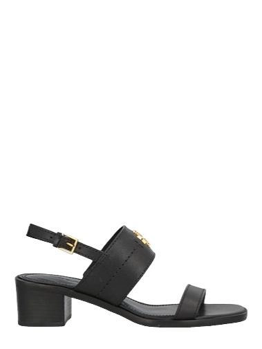 Tory Burch Large Leather Sandals - Black