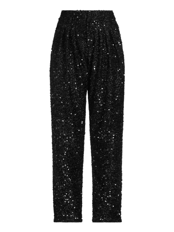 Isabel Marant Étoile Tapered Sequin Trousers - Black