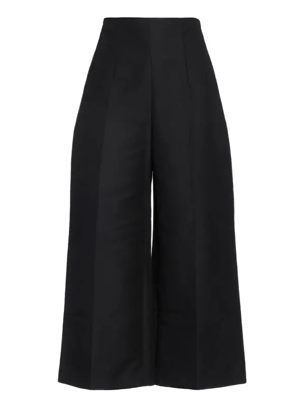 Marni Wide-leg Cropped Trousers - Black
